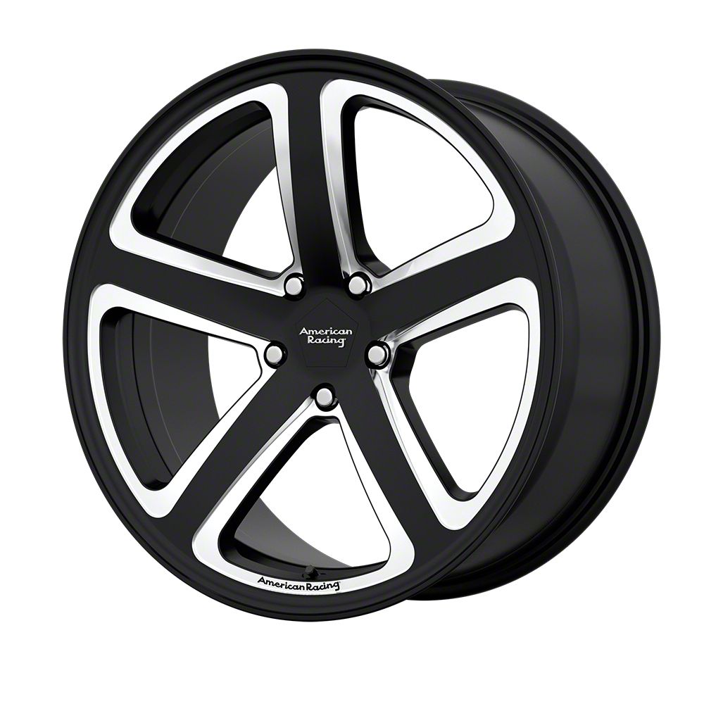 American Racing Camaro Hot Lap Satin Black Milled Wheel; 20x9; 25mm ...