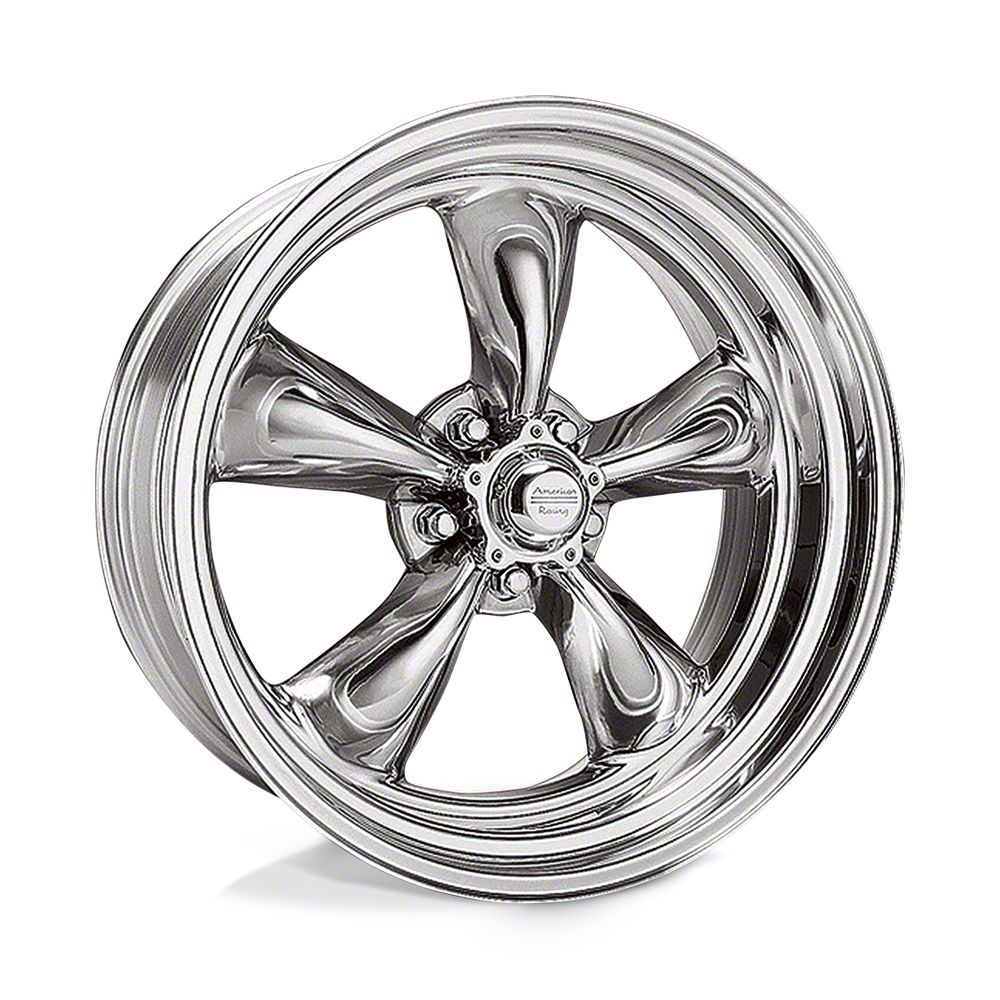 American Racing Mustang Torq Thrust II Polished Wheel; 17x8; 25mm ...