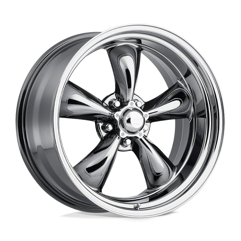 American Racing Mustang Torq Thrust II PVD Chrome Wheel; 17x8; 8mm ...