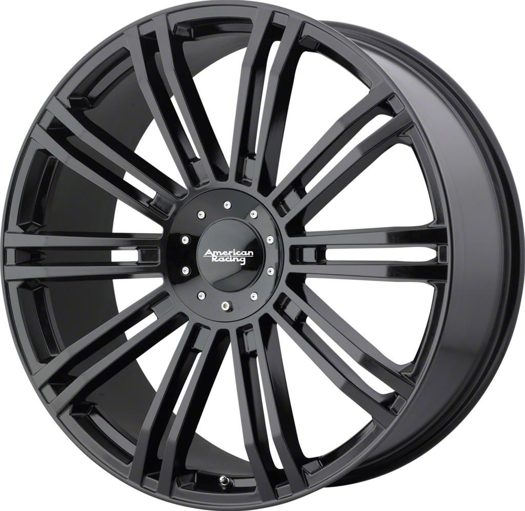 American Racing Camaro D2 Gloss Black Wheel; 20x8.5 AR93928517335 (16 ...