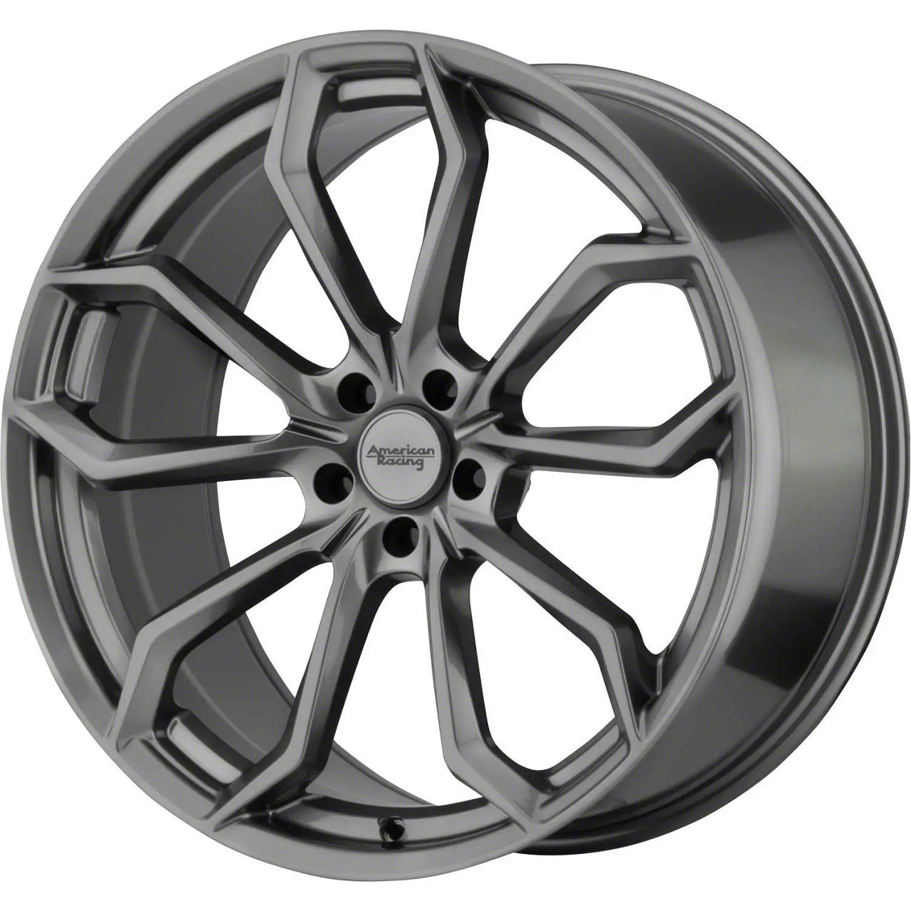 American Racing Camaro Splitter Graphite Wheel; Rear Only; 20x10.5 ...