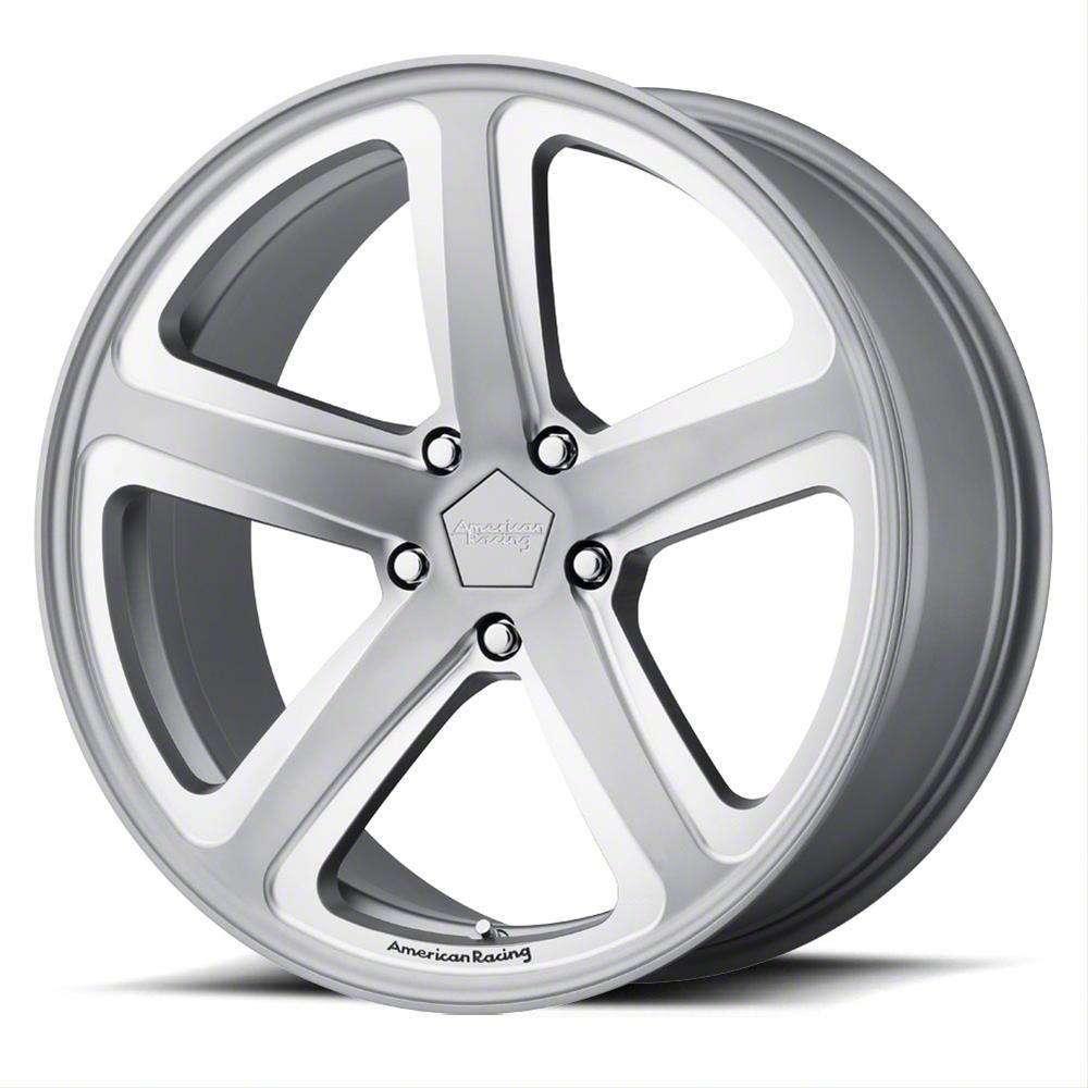 American Racing Challenger Hot Lap Satin Gray Milled Wheel; 18x8; 15mm ...