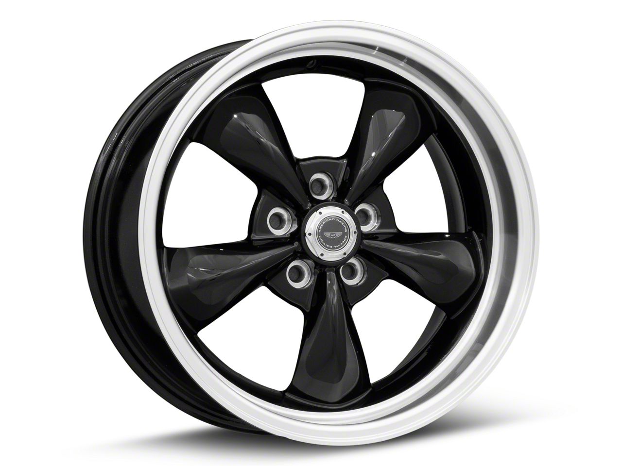 American Racing Challenger TORQ THRUST M Gloss Black Machined Wheel ...