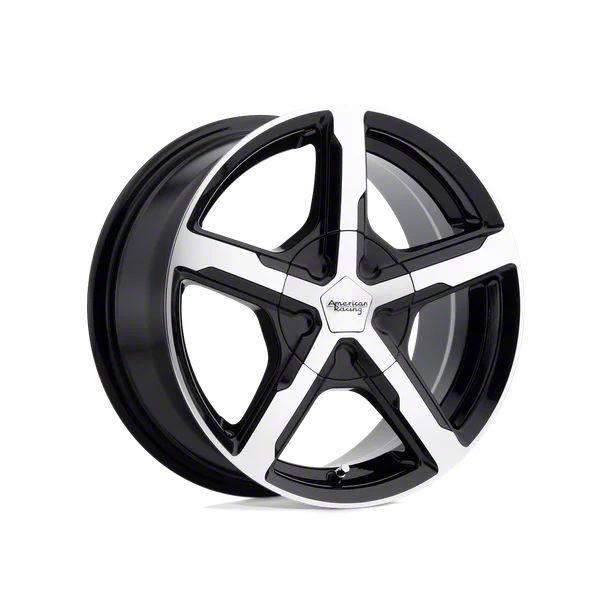 American Racing Charger Trigger Gloss Black Machined Wheel; 18x8 ...
