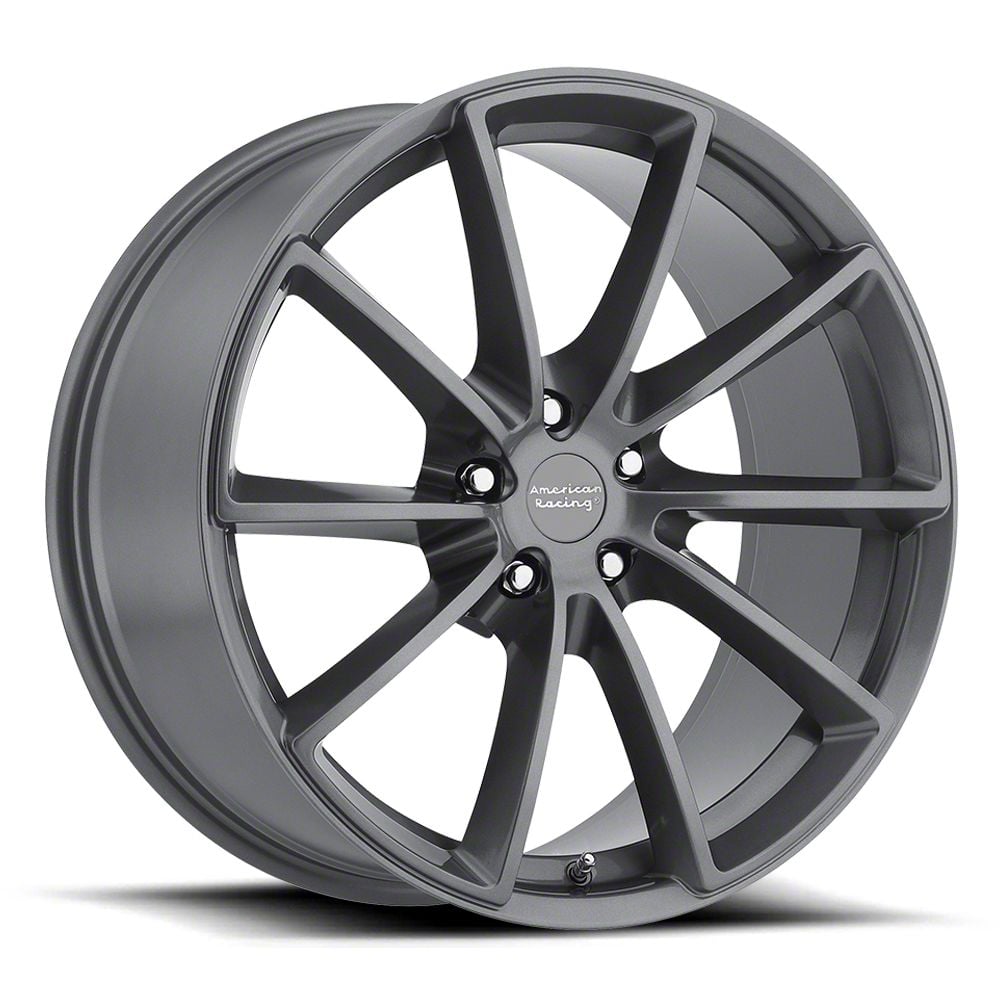 American Racing Mustang Fast Back Anthracite with Machined Face Wheel ...