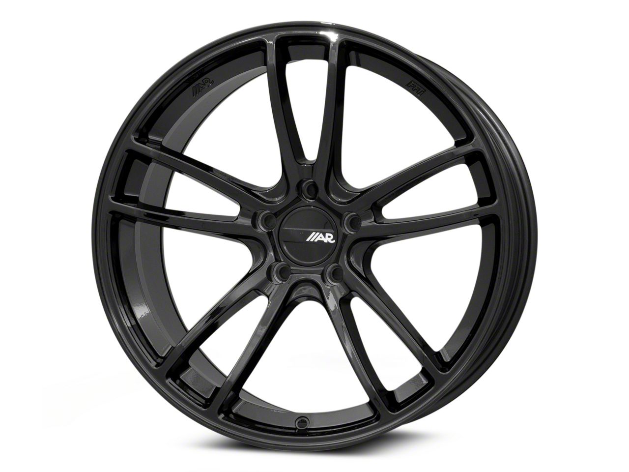 American Racing Mustang Mach Five Gloss Black Wheel; 19x11; 25mm Offset ...
