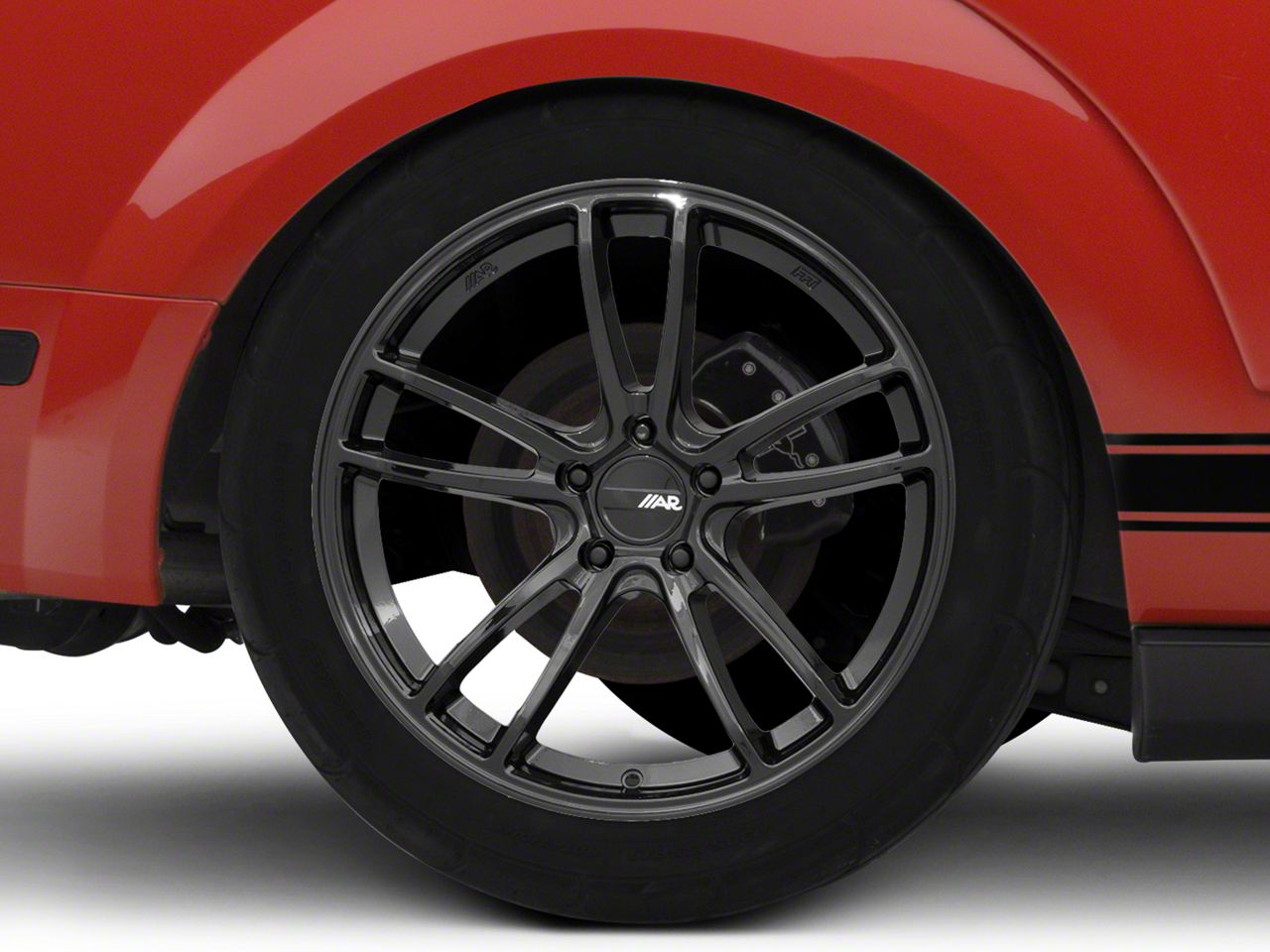 American Racing Mustang Mach Five Gloss Black Wheel; Rear Only; 19x11.5 ...