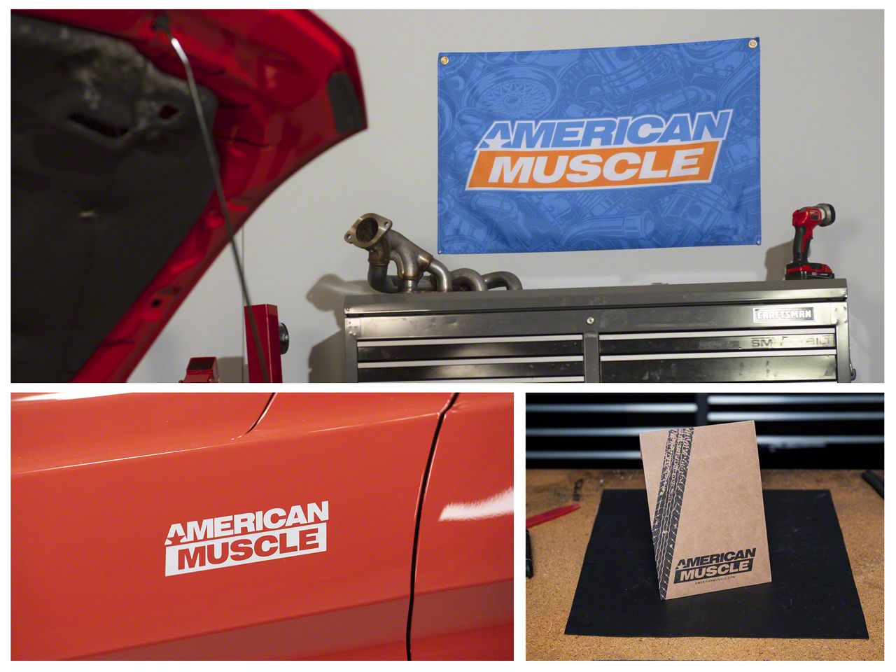 Challenger AM Free Gift; Garage Flag, Decal