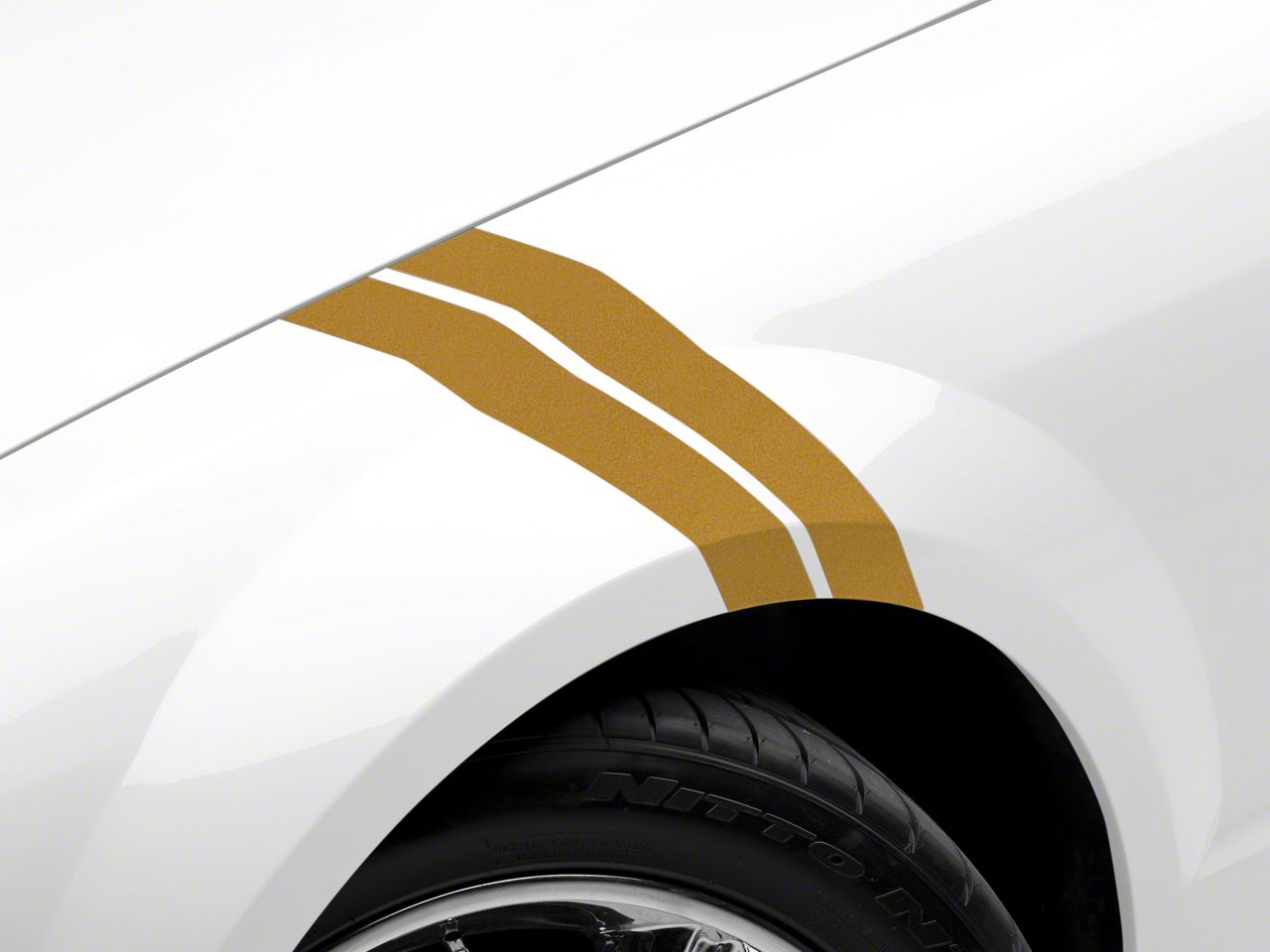 SEC10 Mustang Hash Marks; Gold 406954G05 (05-14 Mustang) - Free Shipping