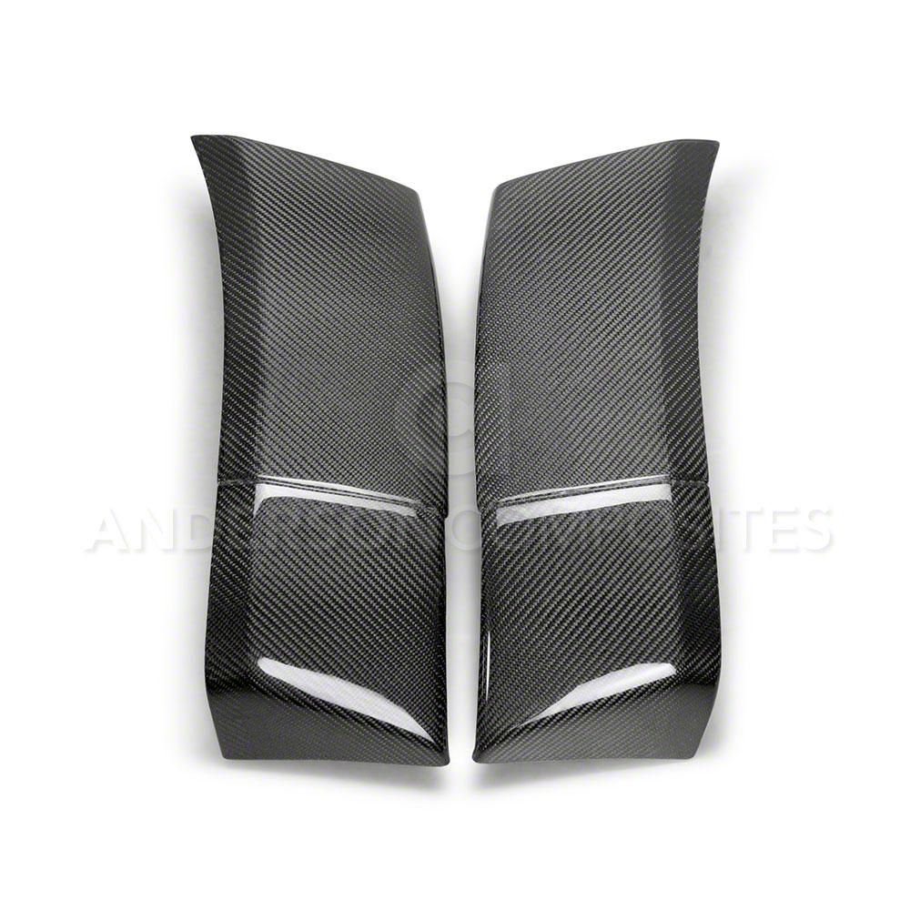 Anderson Composites Challenger Rear Fender Flare Extensions; Carbon ...