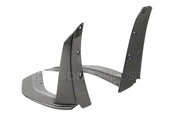 Anderson Composites Mustang Front Splitter Wickers; Carbon Fiber AC ...