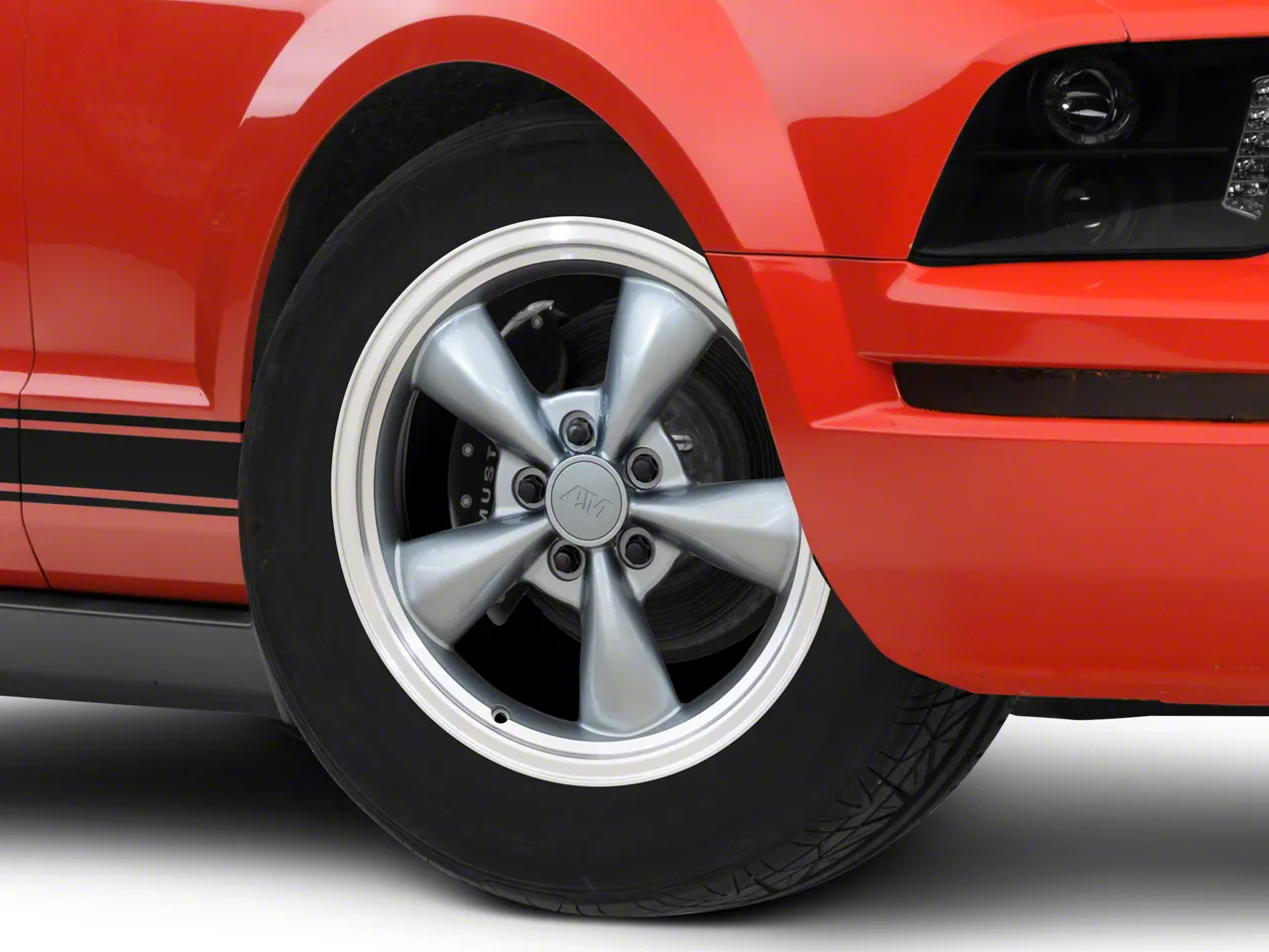 Mustang Bullitt Anthracite Wheel; 17x8; 30mm Offset (05-09 Mustang GT ...
