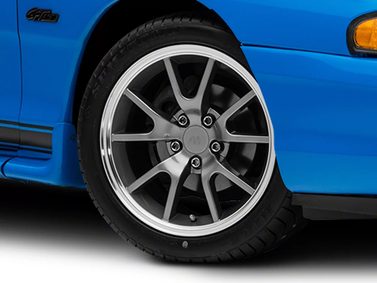 Mustang FR500 Style Anthracite Wheel; 17x9; 30mm Offset (94-98 Mustang ...