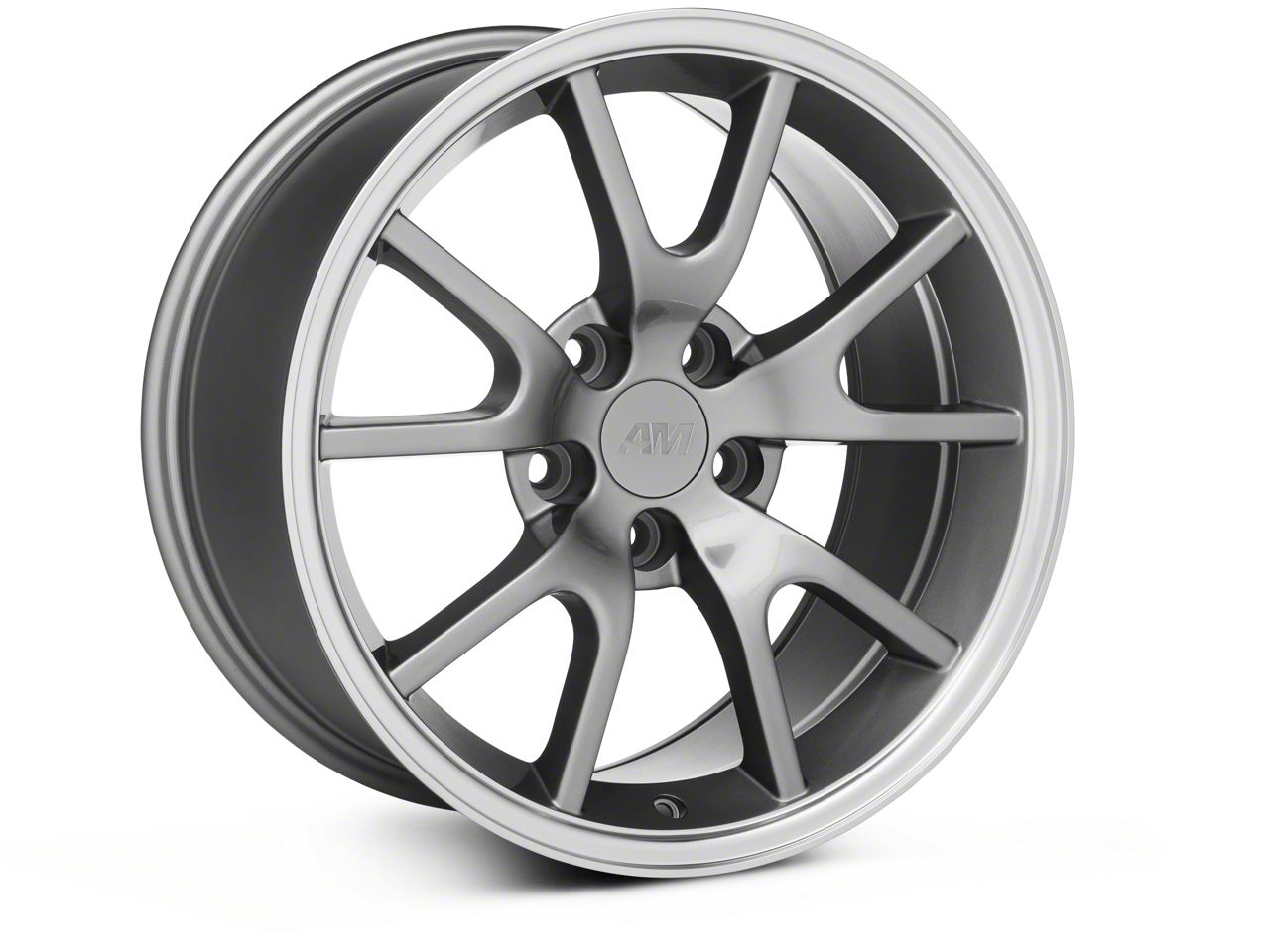 Mustang FR500 Style Anthracite Wheel; 17x9; 30mm Offset (94-98 Mustang ...