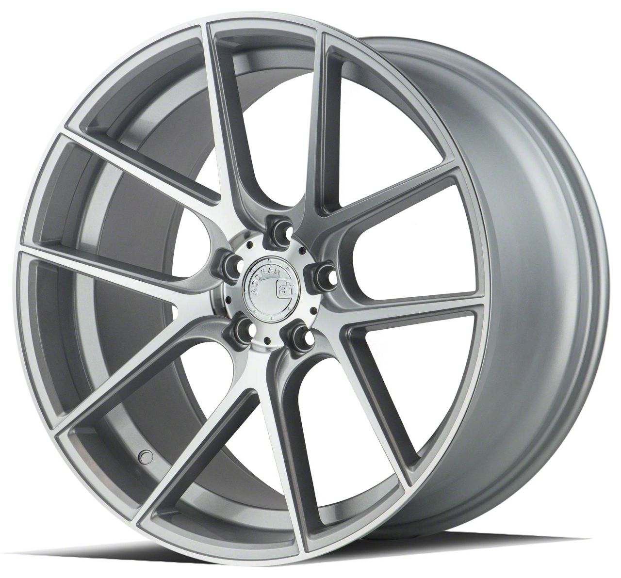 Mustang AFF3 Gloss Silver Machined Face Wheel; 20x9; 32mm Offset (05-09 ...