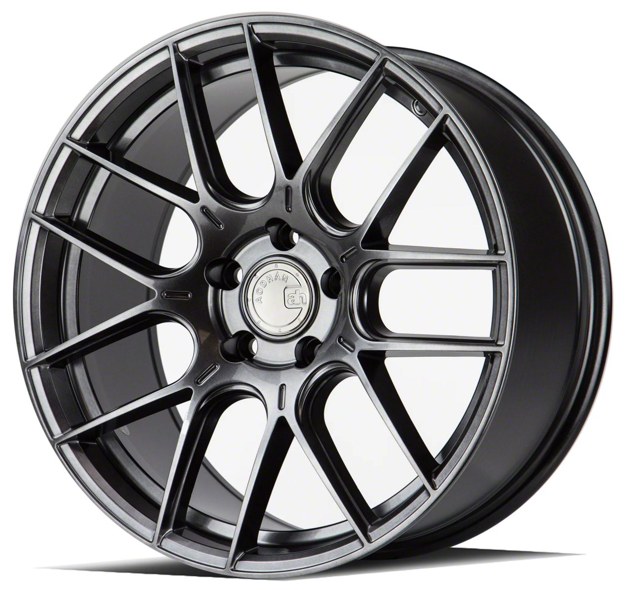 Aodhan Mustang AH-X Hyper Black Wheel; 19x9.5; 35mm Offset ...