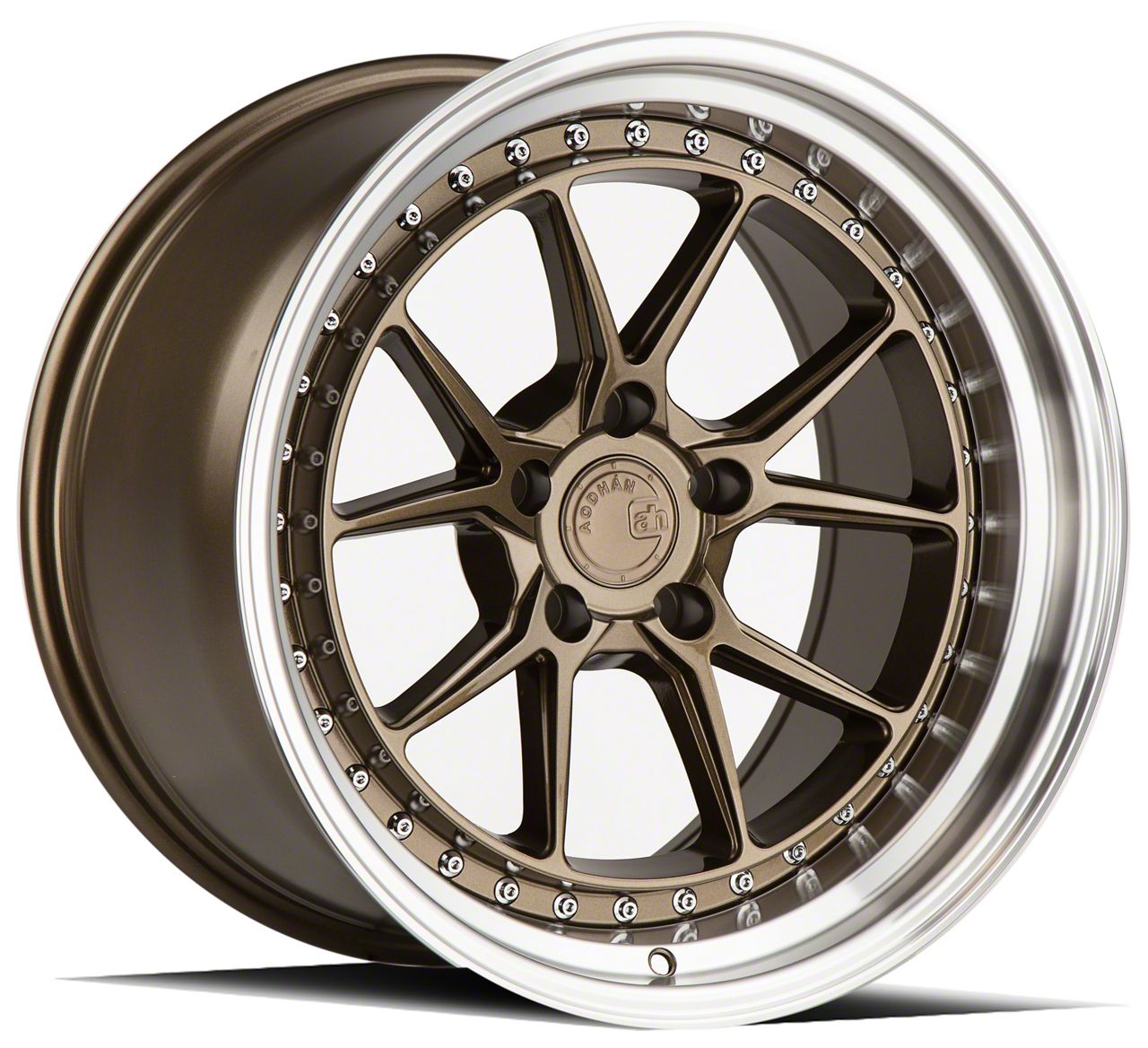 Aodhan Mustang DS08 Bronze with Machined Lip Wheel; Rear Only; 18x10.5 ...