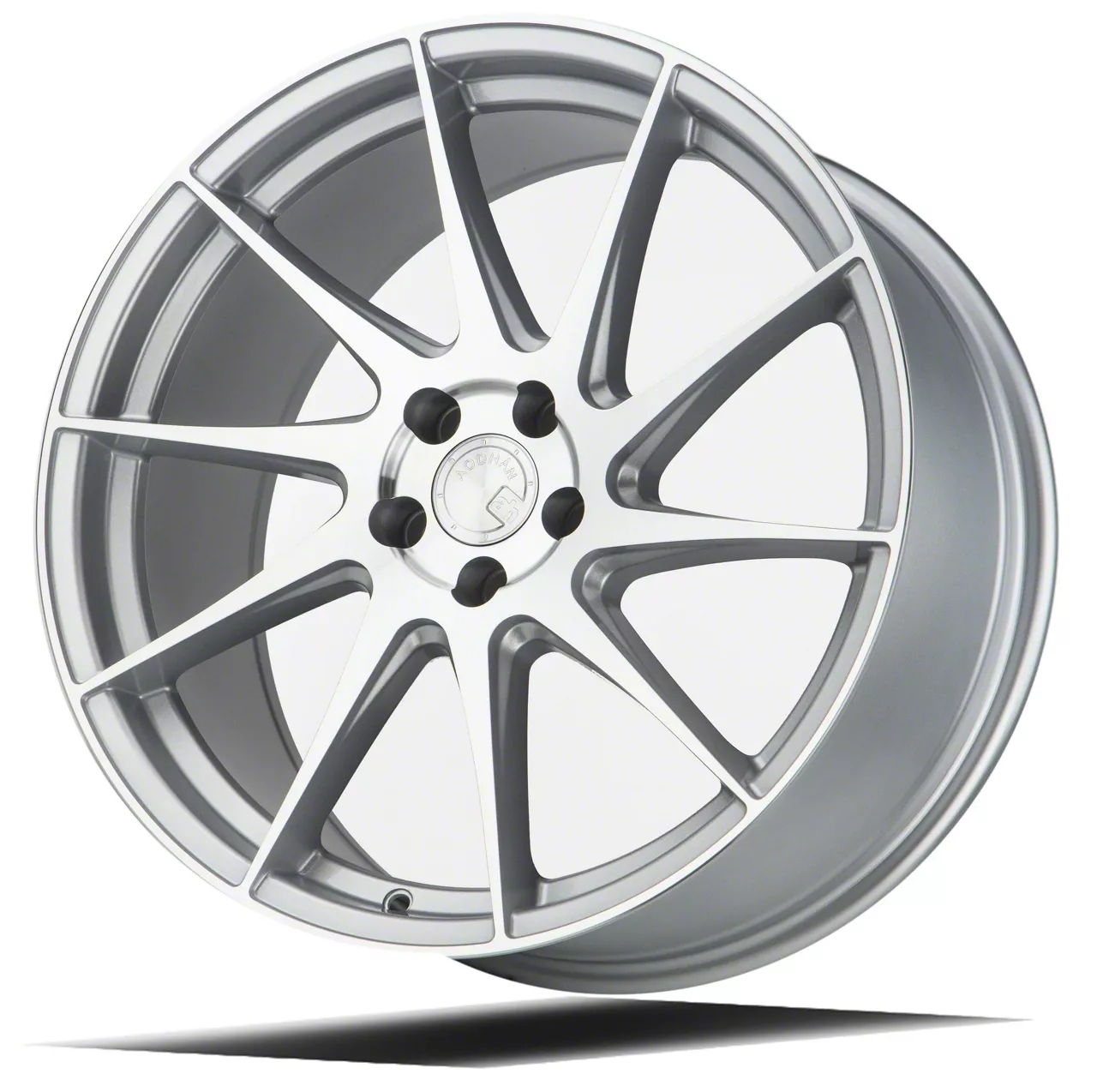 Aodhan Mustang AH09 Gloss Silver Machined Face Wheel; Passenger Side ...