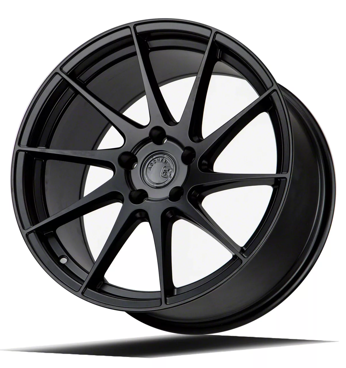 Aodhan Mustang AH09 Matte Black Wheel; Passenger Side; 18x8.5; 35mm ...