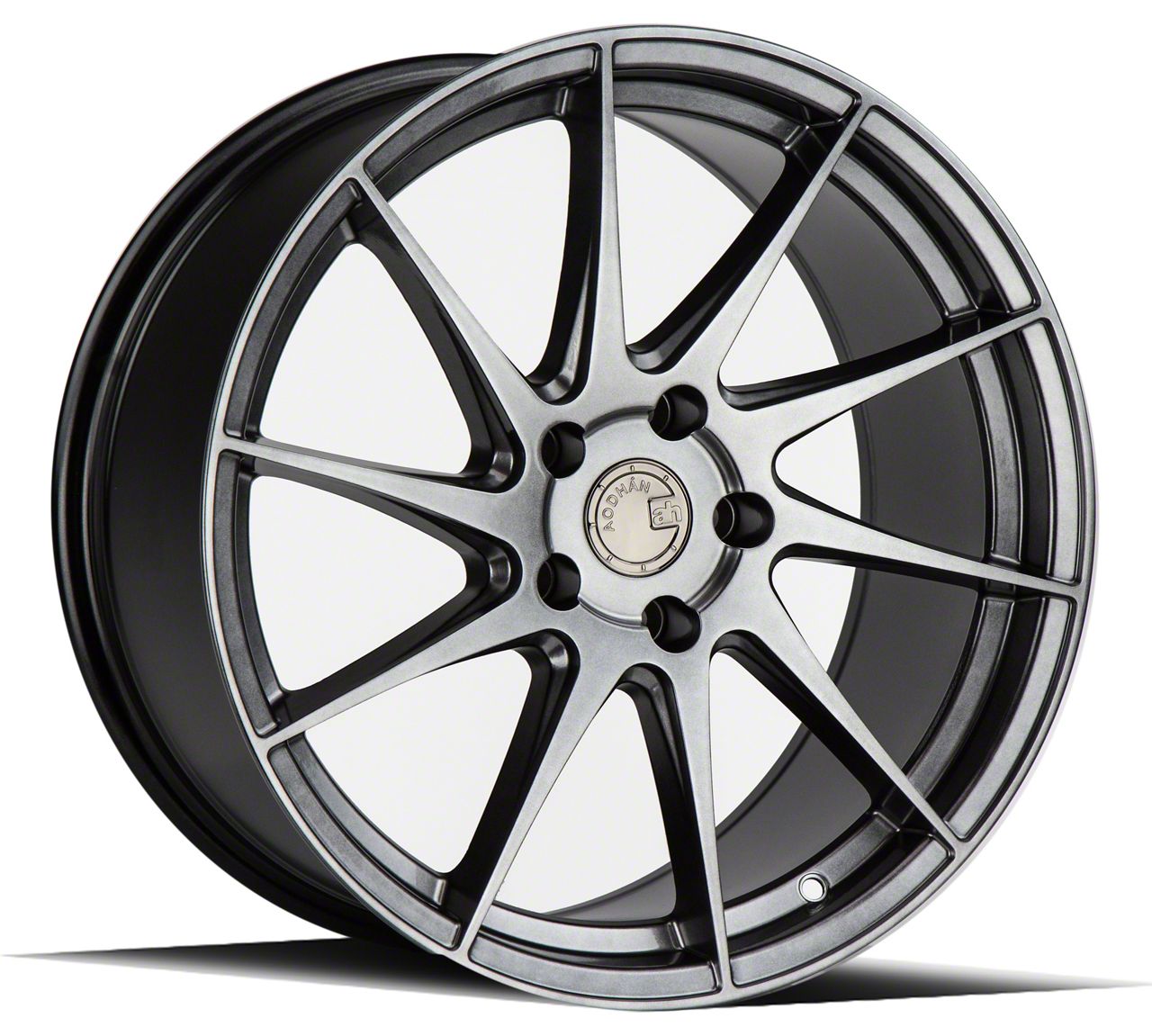 Aodhan Mach-E AH09 Hyper Black Wheel; Left Directional; 18x8.5; 35mm ...