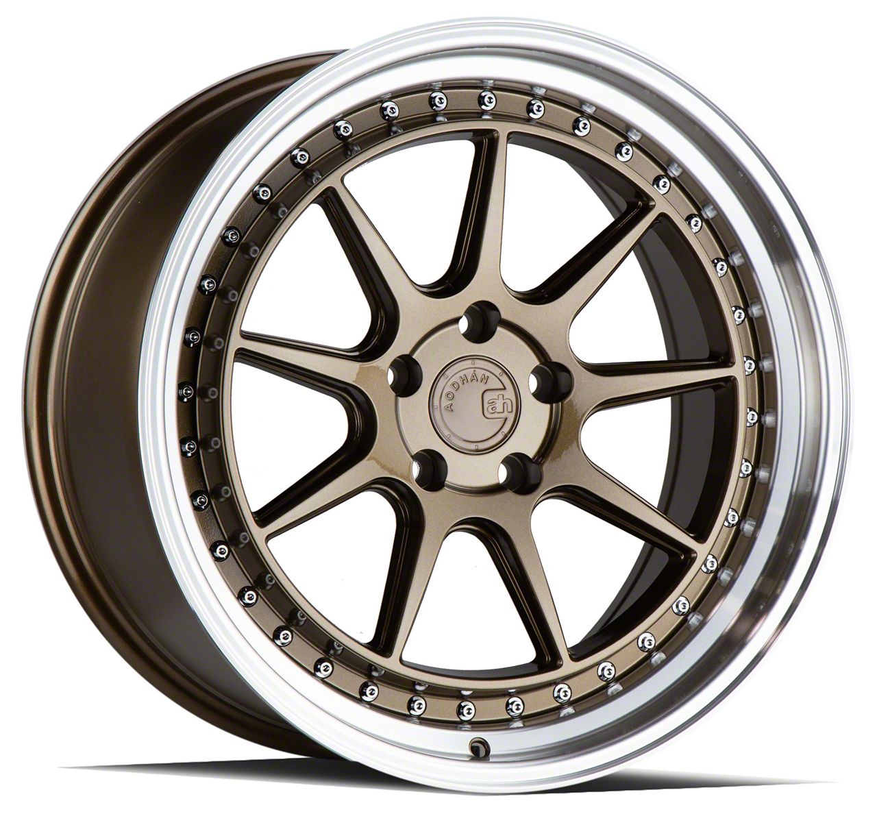 Aodhan Mustang DS-X Bronze with Machine Lip Wheel; 19x8.5; 35mm Offset ...