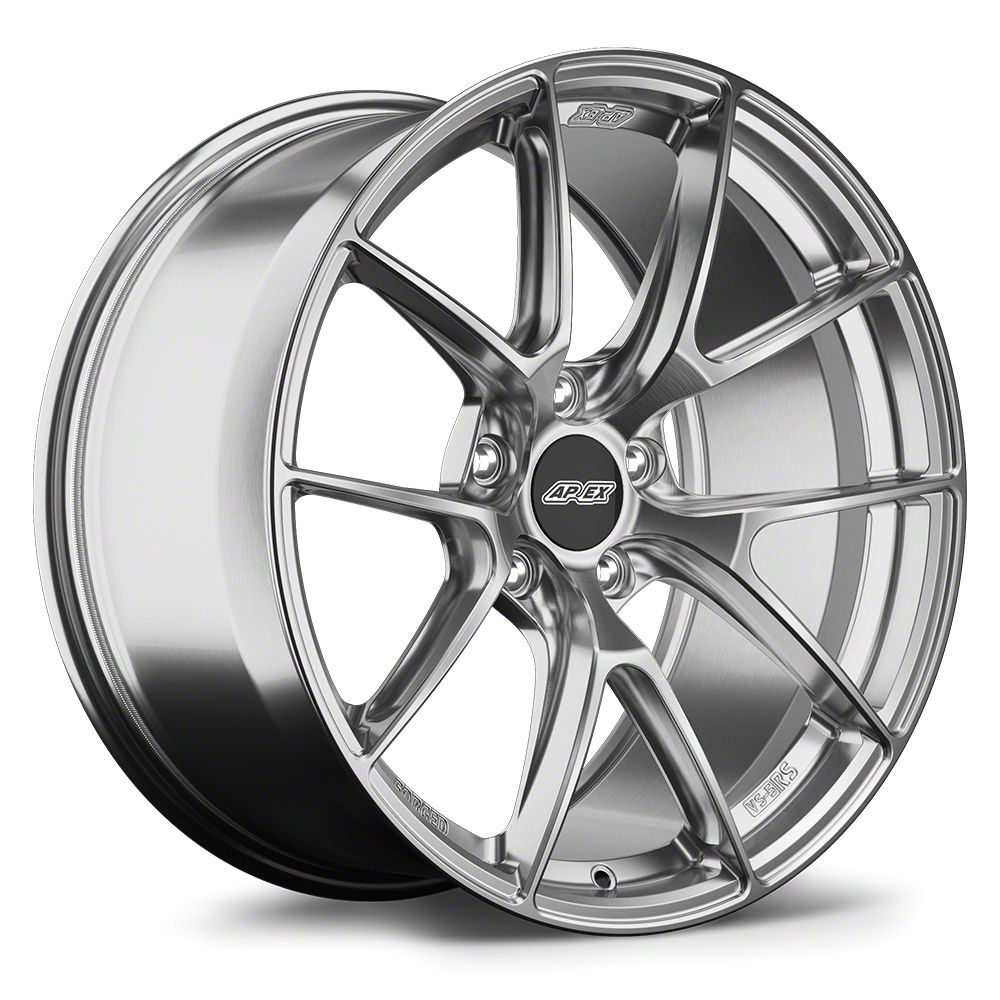 APEX Corvette VS-5RS Brushed Clear Wheel; Rear Only; 19x12.5; 55mm ...