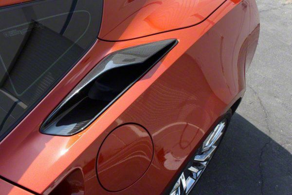 APR Performance Corvette Quarter Panel Intake Vents; Carbon Fiber CF ...
