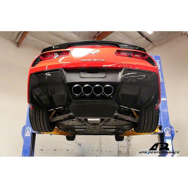 APR Performance Corvette Rear Diffuser Undertray; Carbon Fiber AB ...