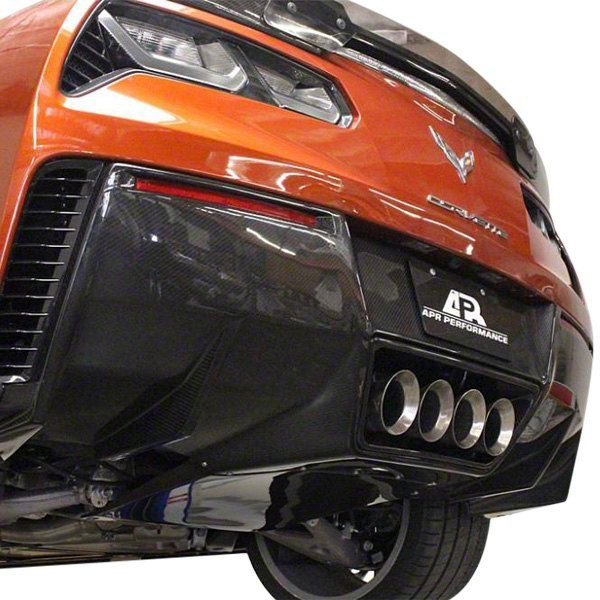 APR Performance Corvette Rear Diffuser with Undertray; Carbon Fiber AB ...