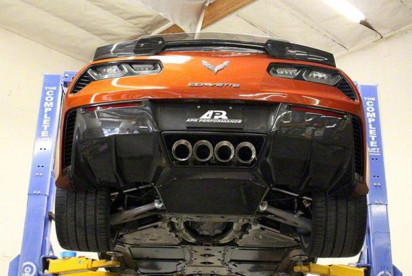 APR Performance Corvette Rear Diffuser with Undertray; Carbon Fiber AB ...