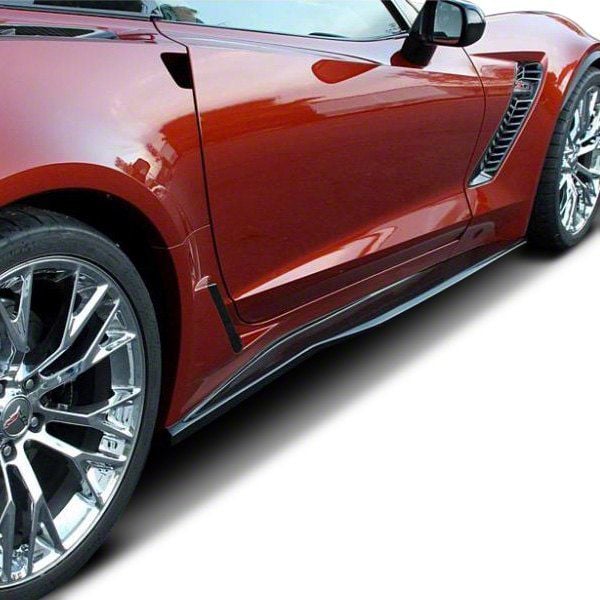 APR Performance Corvette Side Rocker Extensions; Carbon Fiber FS-207028 ...
