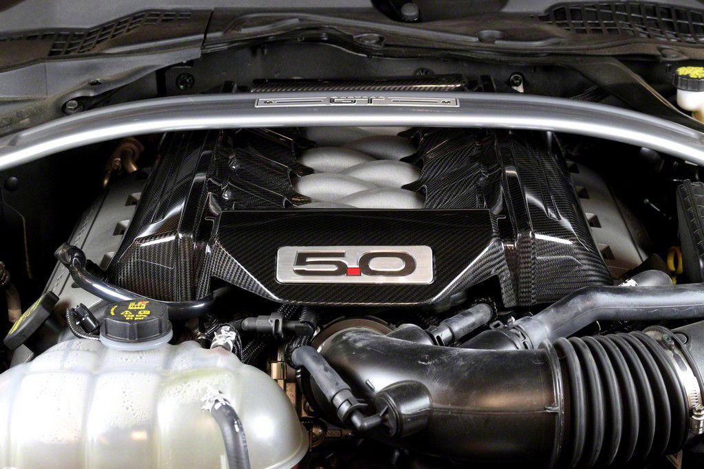 APR Performance Mustang Engine Cover; Carbon Fiber CBE-MUGENG15 (15-17 ...