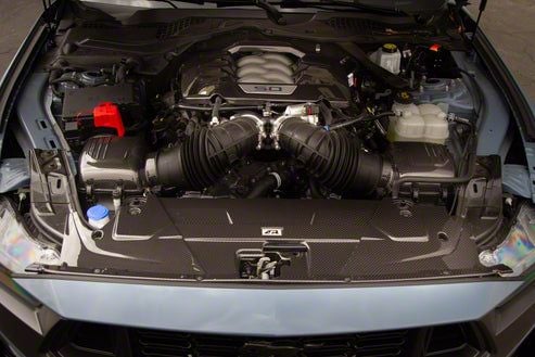 APR Performance Mustang Radiator Cover; Carbon Fiber CF-202402 (24-25 ...