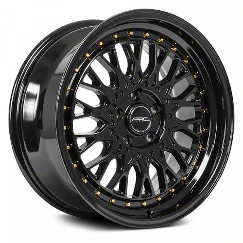 ARC Challenger AR1 All Black Gold Rivet Wheel; 18x9.5; 35mm Offset ...