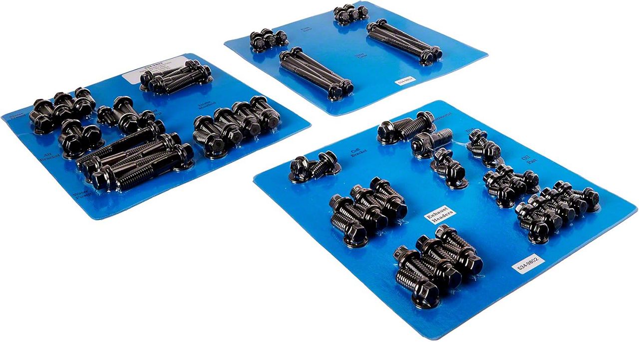 ARP Charger Gen III HEMI Chrysler Engine and Accessory Bolt Kit; Black ...