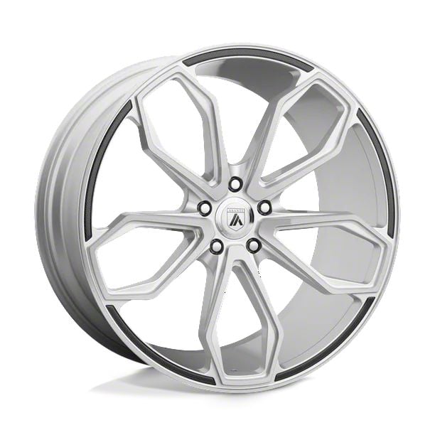 Asanti Charger Athena Brushed Silver Wheel; Rear Only; 22x10.5; 25mm ...