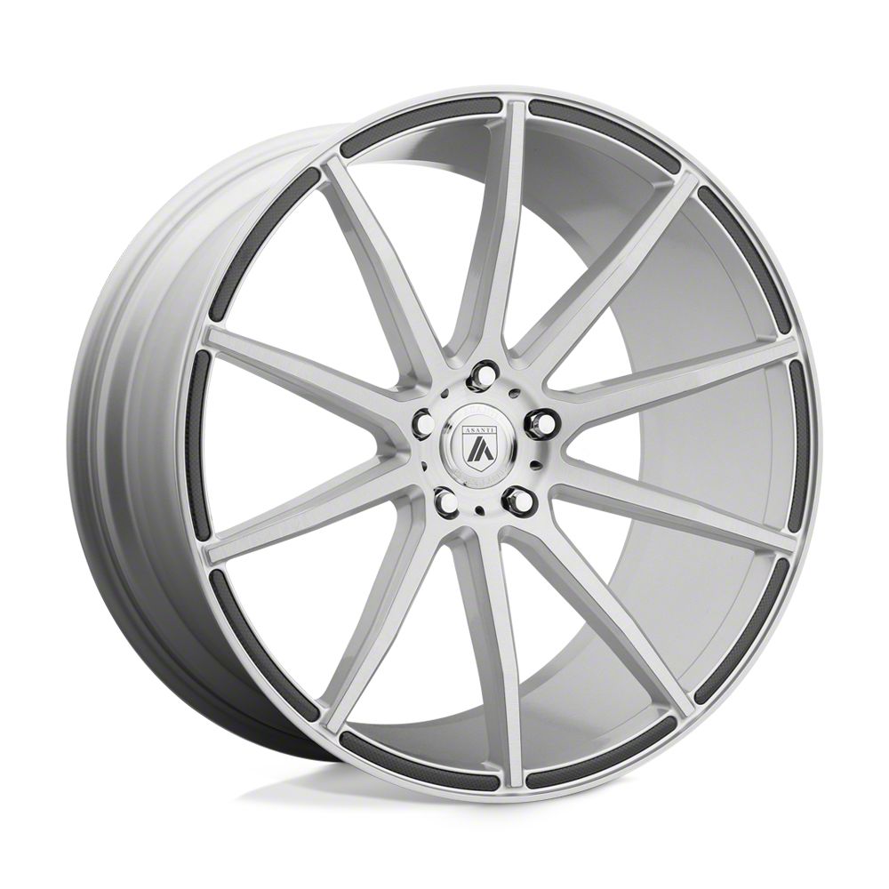 Asanti Camaro ries Brushed Silver Wheel; Rear Only; 20x10; 40mm Offset ...