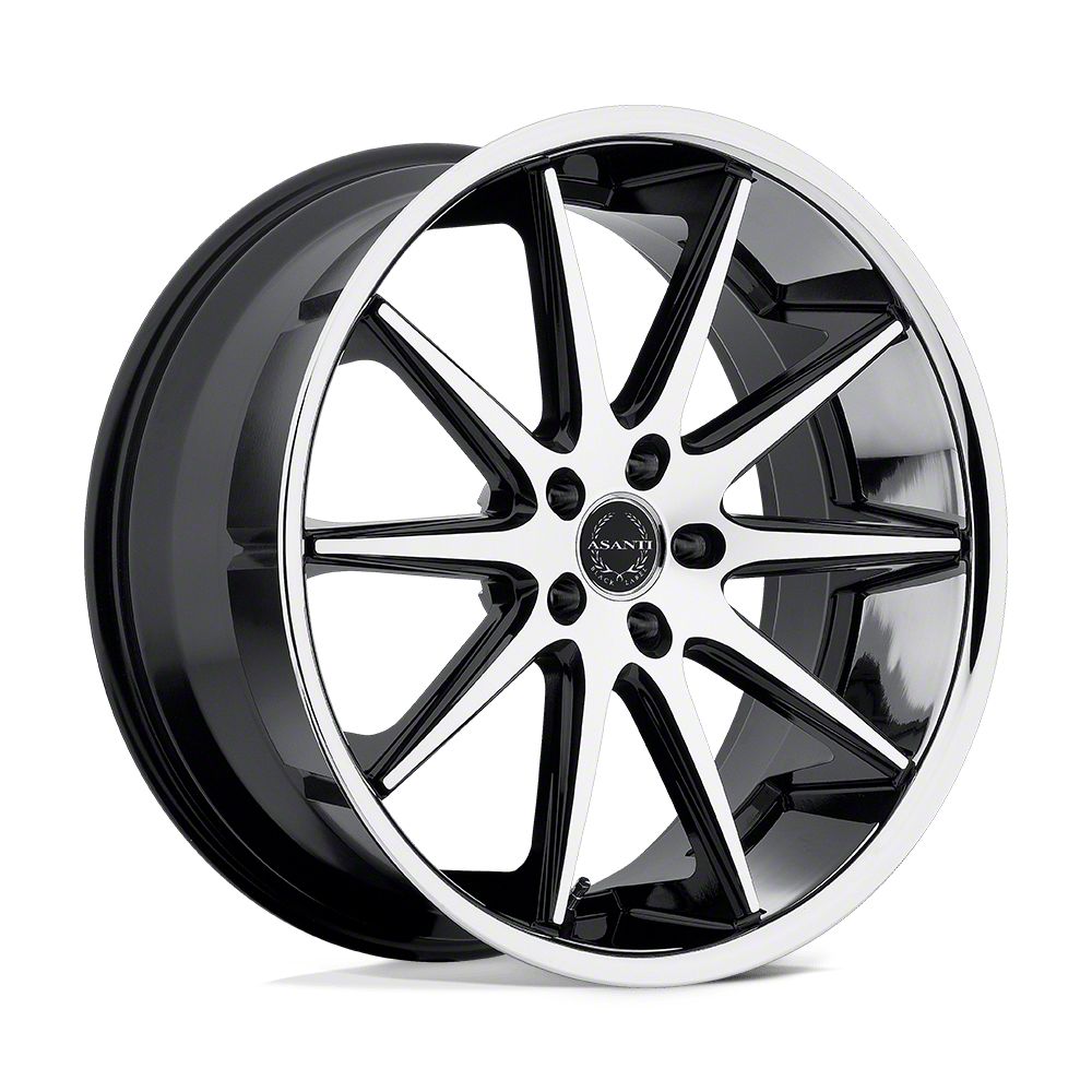 Asanti Camaro Capella Machined Face with SS Lip Wheel; 20x8.5 ABL4 ...