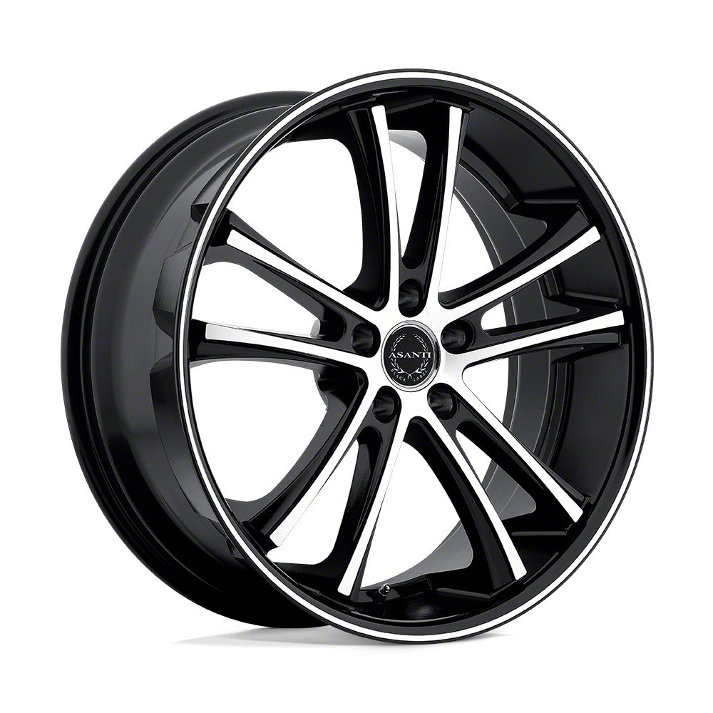 Asanti Camaro Pegasi Machined Face with Black Lip Wheel; 20x8.5; 38mm ...