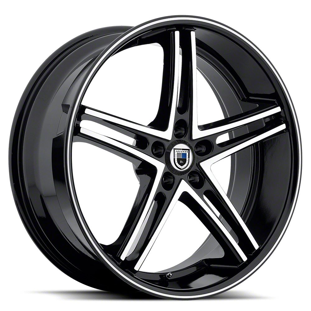 Asanti Camaro ABL-7 Machine Face with Black Lip Wheel; 20x10; 35mm ...