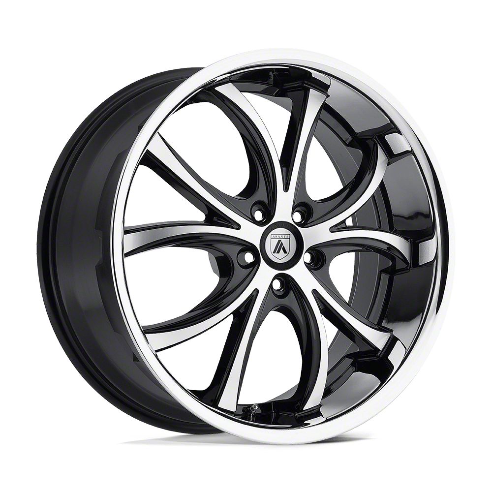 Asanti Camaro Elektra Machined Face with SS Lip Wheel; 22x10; 35mm ...