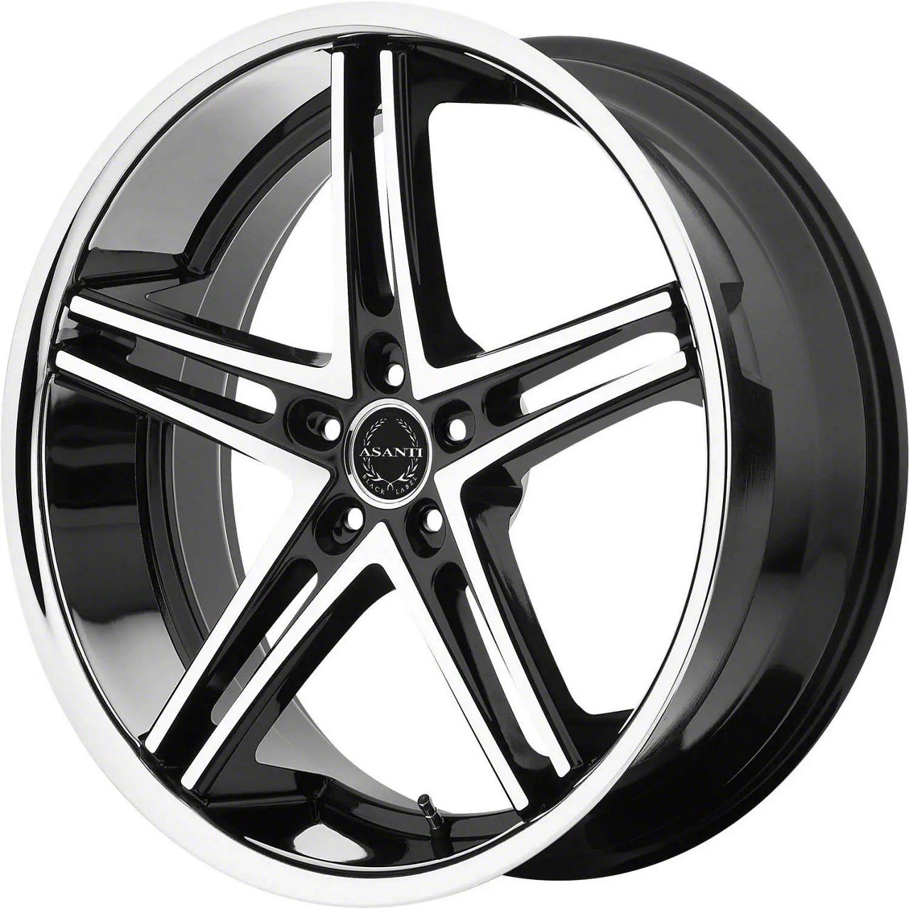 Asanti Charger ABL-7 Machined Face with Stainless Steel Lip Wheel; 22x9 ...