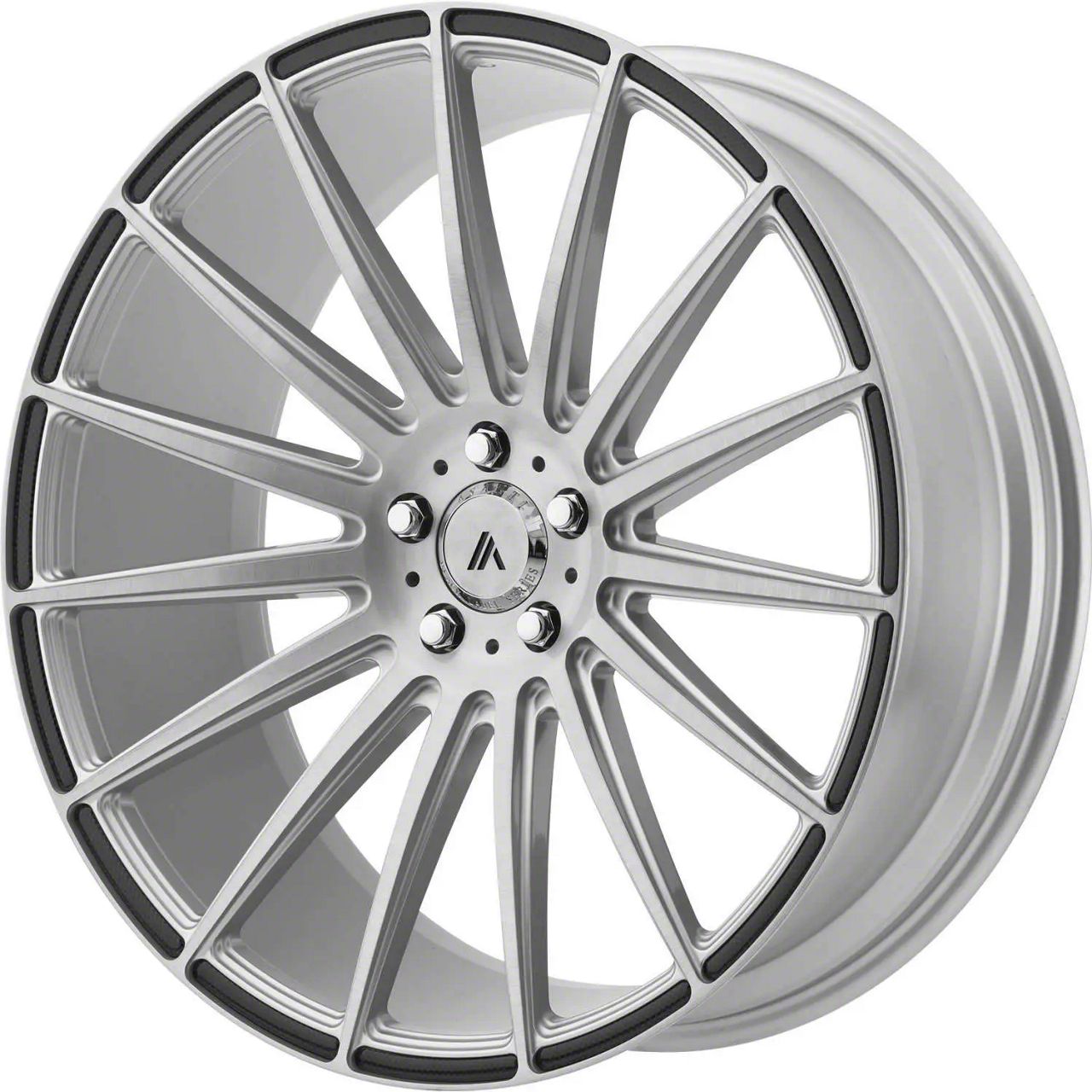 Asanti Charger Polaris Brushed Silver with Carbon Fiber Insert Wheel ...