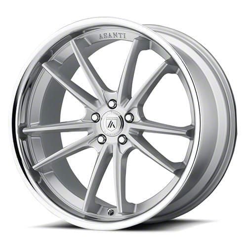 Asanti Charger Sigma Brushed Silver with Chrome Lip Wheel; 20x9; 15mm ...