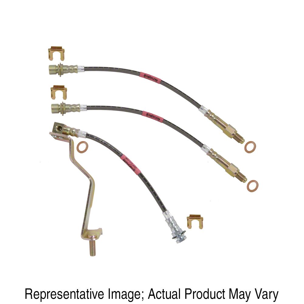OPR Mustang StopFlex Front and Rear Stainless Steel Brake Hose Kit ...