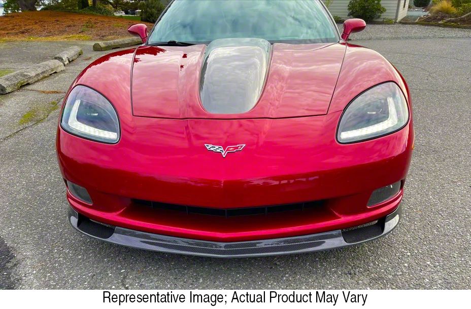 Atomic 6 Carbon Corvette Standard Body Front Splitter; Carbon Flash ...