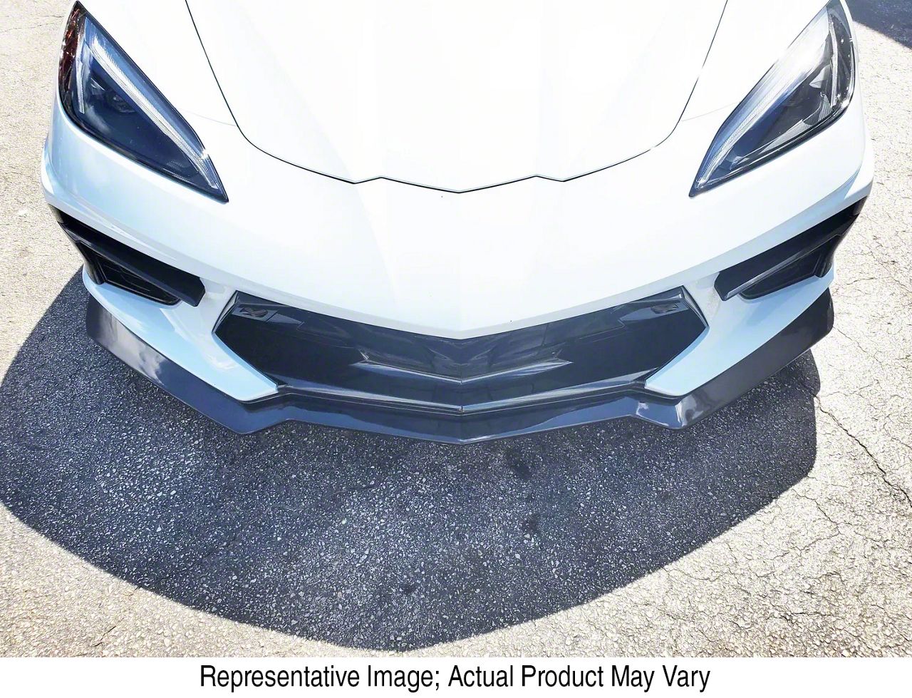 Atomic 6 Carbon Corvette V2.0 Wingless Front Splitter; Carbon Flash ...