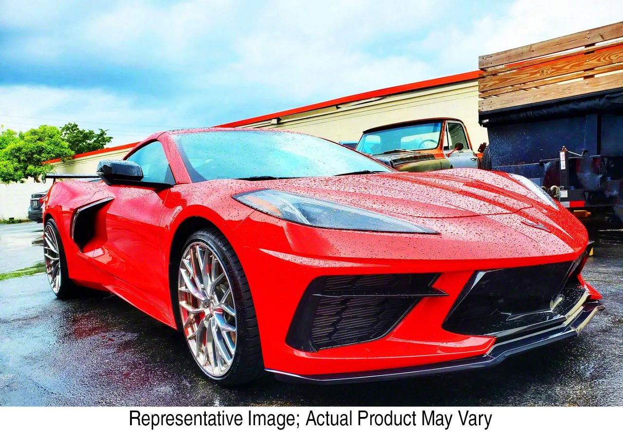 Atomic 6 Carbon Corvette Z51 Style Front Splitter; Carbon Flash ...