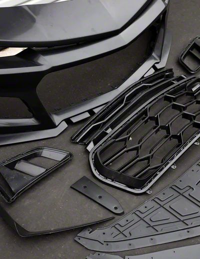 Auto Addict USA Camaro 1LE Front Bumper Conversion; Unpainted AA_BMP ...