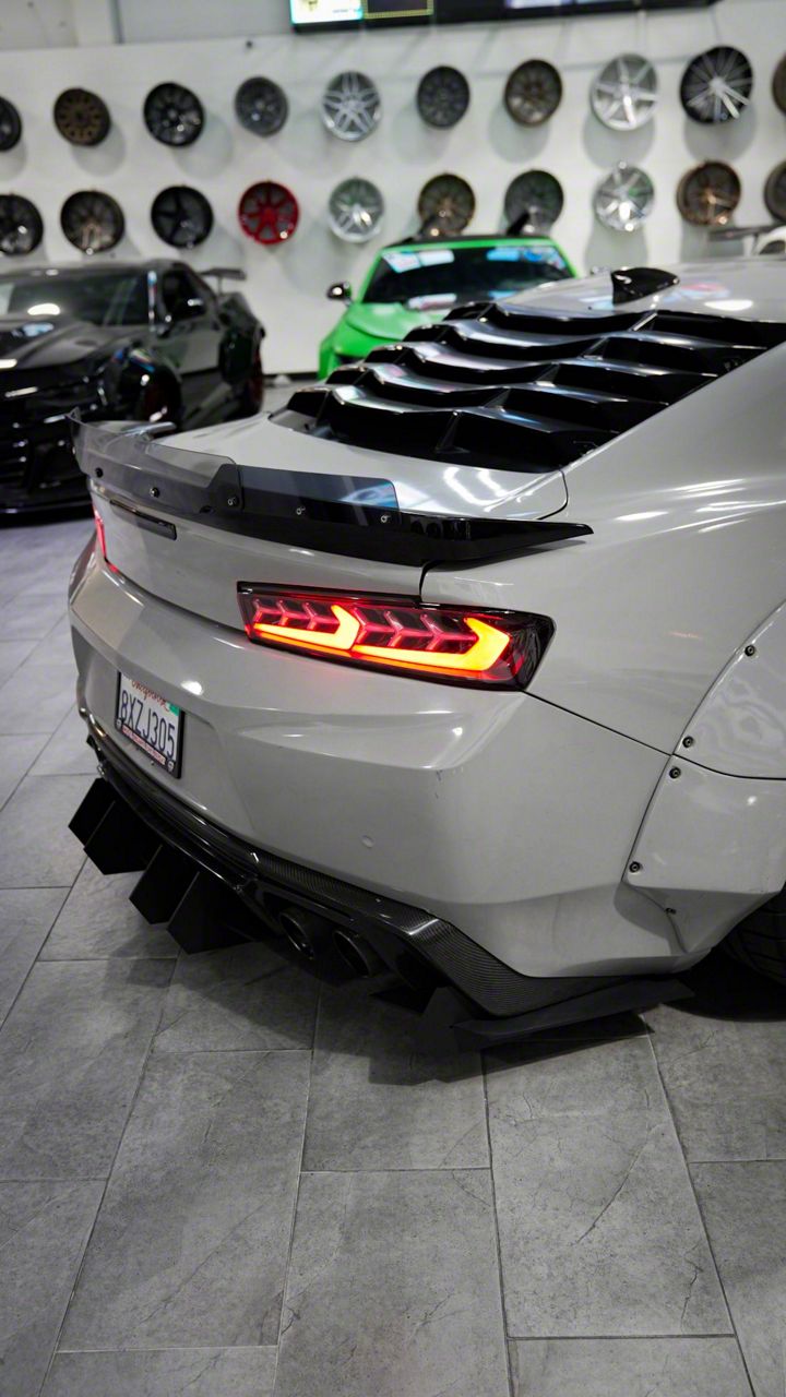 Auto Addict USA Camaro Stryker Sequential LED Tail Lights; Gloss Black ...